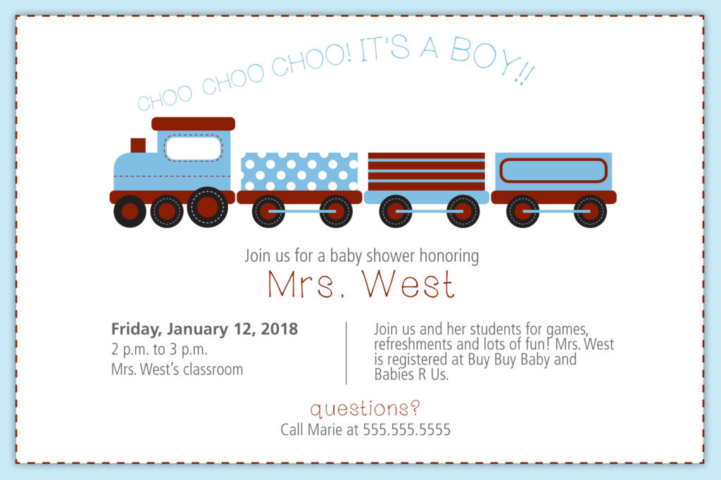 5 classroom baby shower ideas for teacher (free printables) - My Silly ...