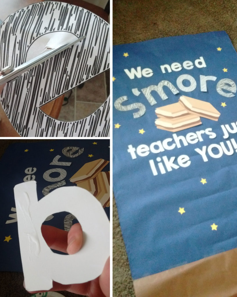 Camping theme classroom door decoration idea (with free printable ...