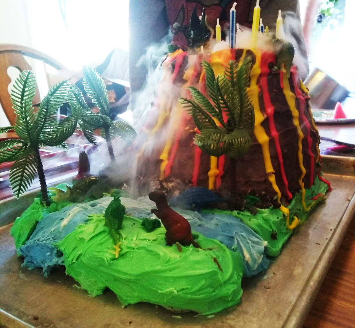 Freaking awesome volcano cake in five easy steps - My Silly Squirts