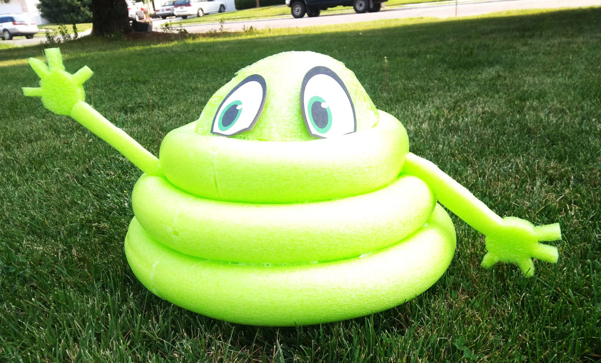 DIY life-size Blobby from Hotel Transylvania - My Silly Squirts