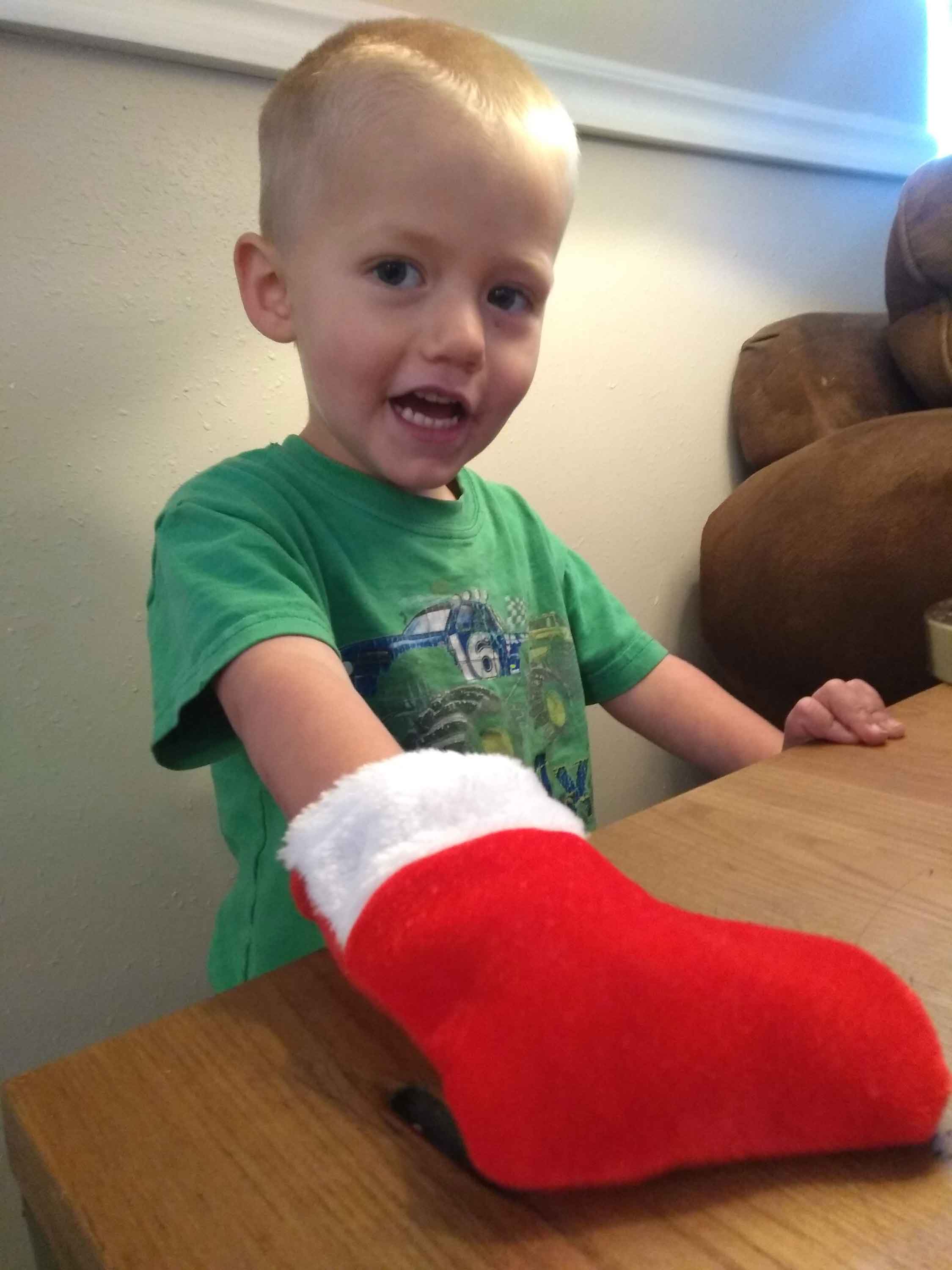 Play this Mystery Christmas stockings game for kids - My Silly Squirts