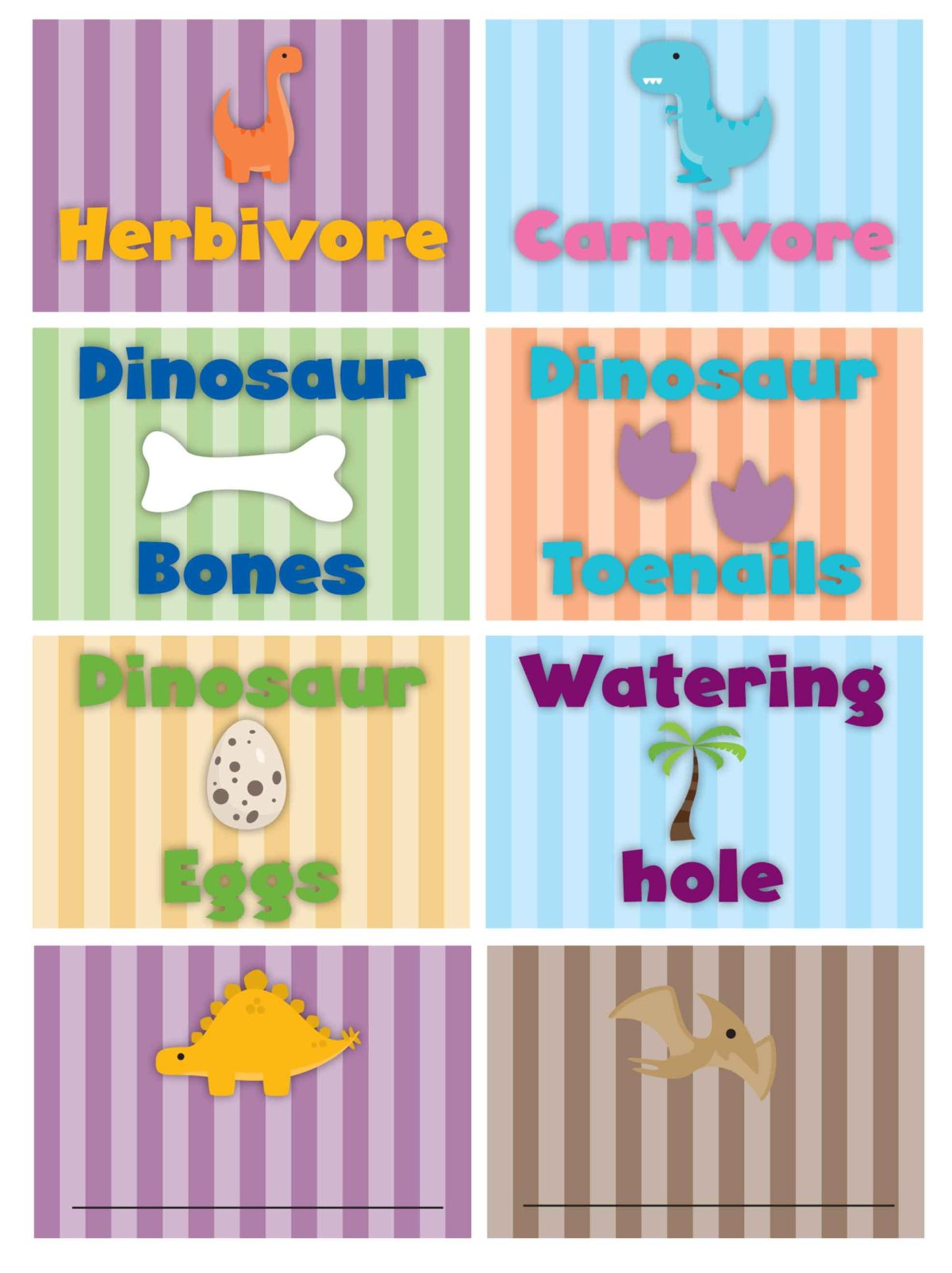 Rawr! FREE Dinosaur Birthday Party Printables - My Silly Squirts