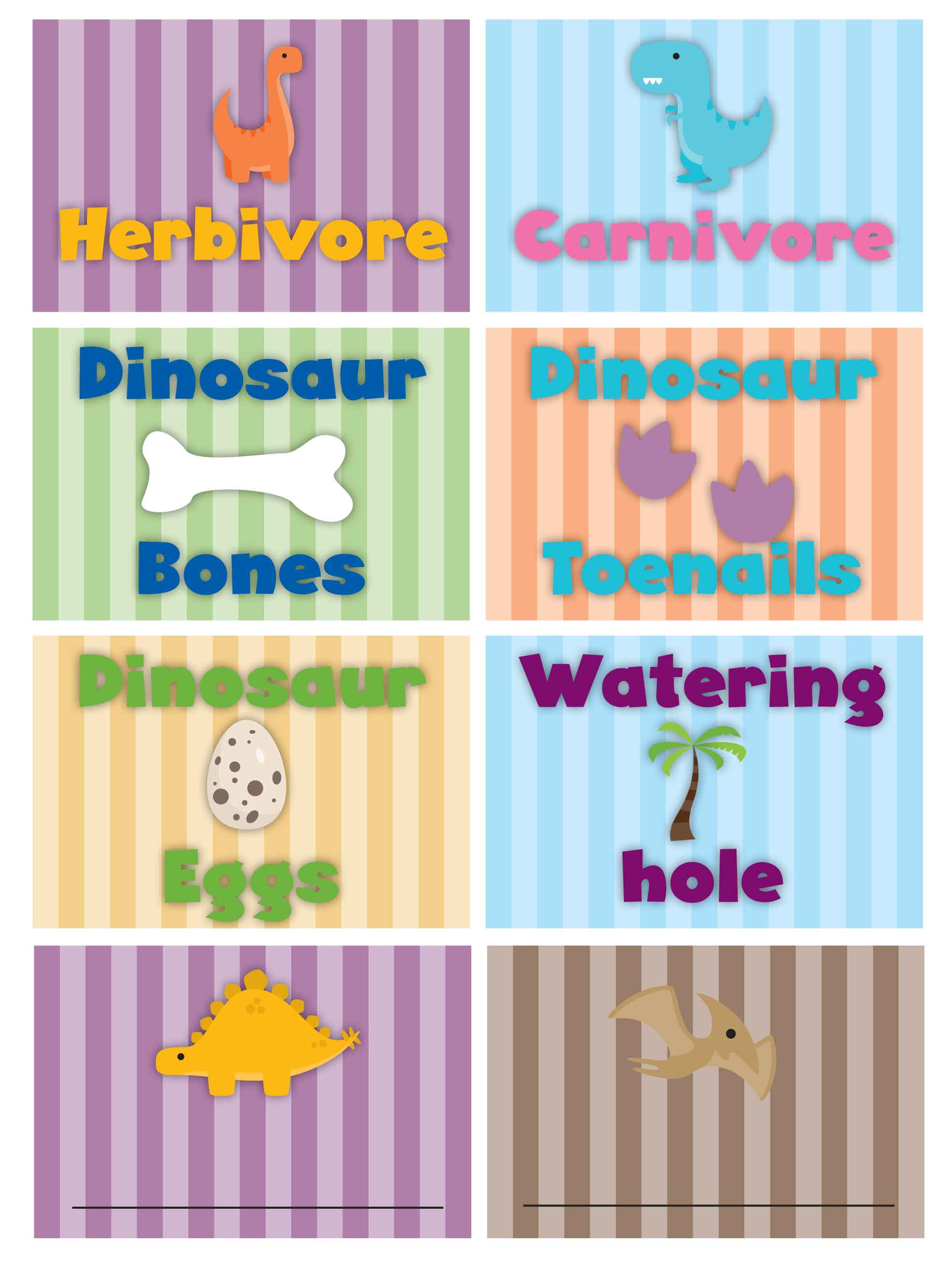 Rawr! FREE Dinosaur Birthday Party Printables - My Silly Squirts