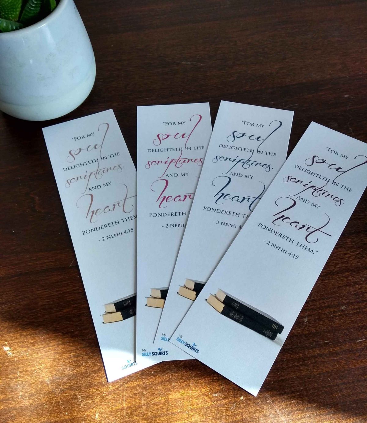 Print your FREE daily scripture-reading bookmark - My Silly Squirts