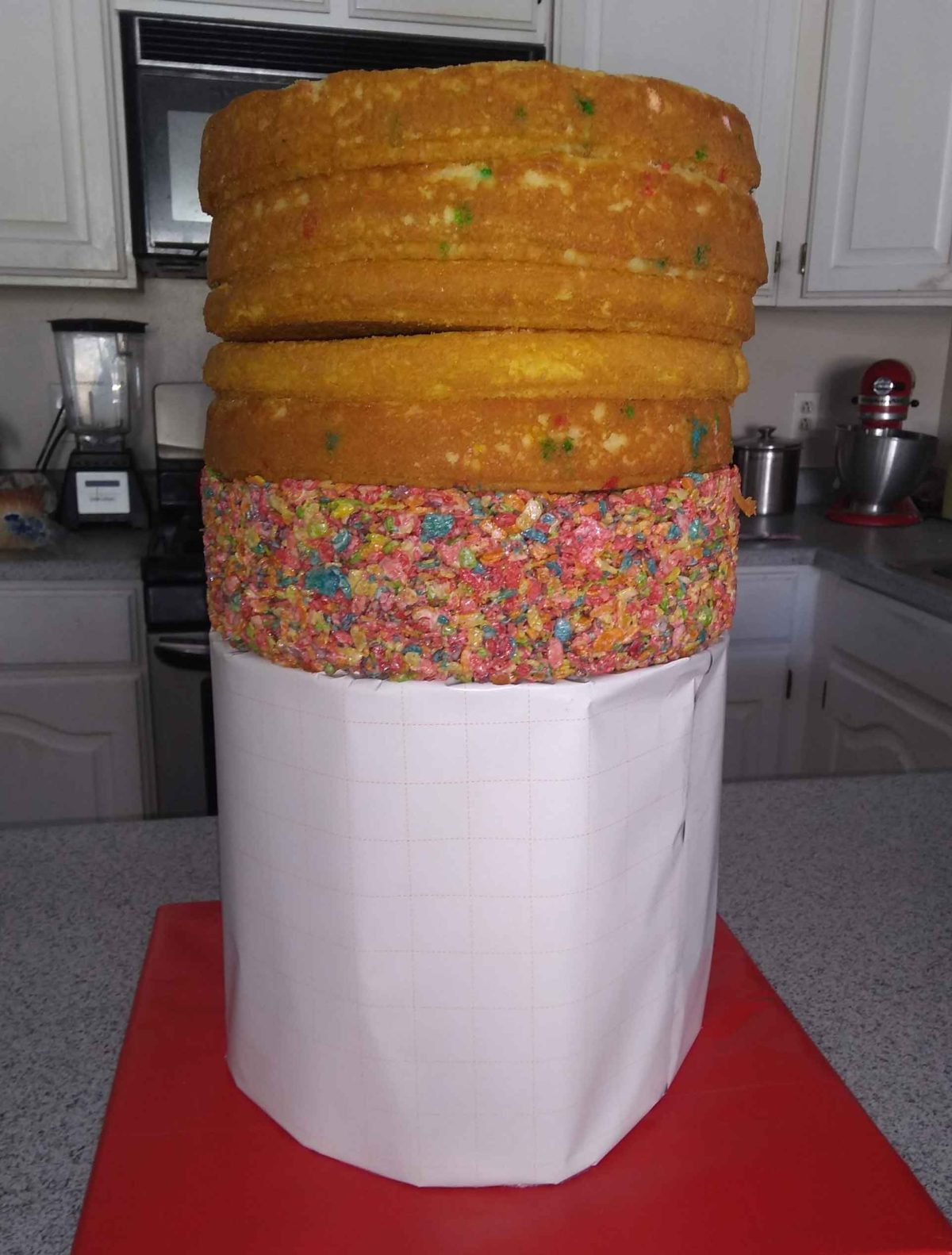 Wow! DIY Epic Tall Birthday Cake - My Silly Squirts
