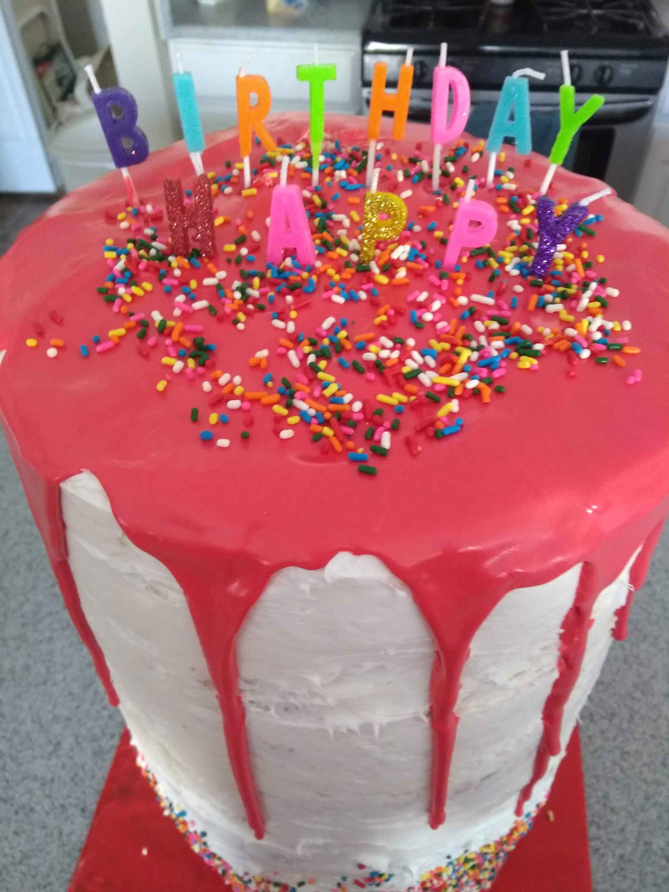 Wow! DIY Epic Tall Birthday Cake - My Silly Squirts