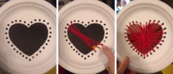 Kids paper plate string art for every holiday - My Silly Squirts