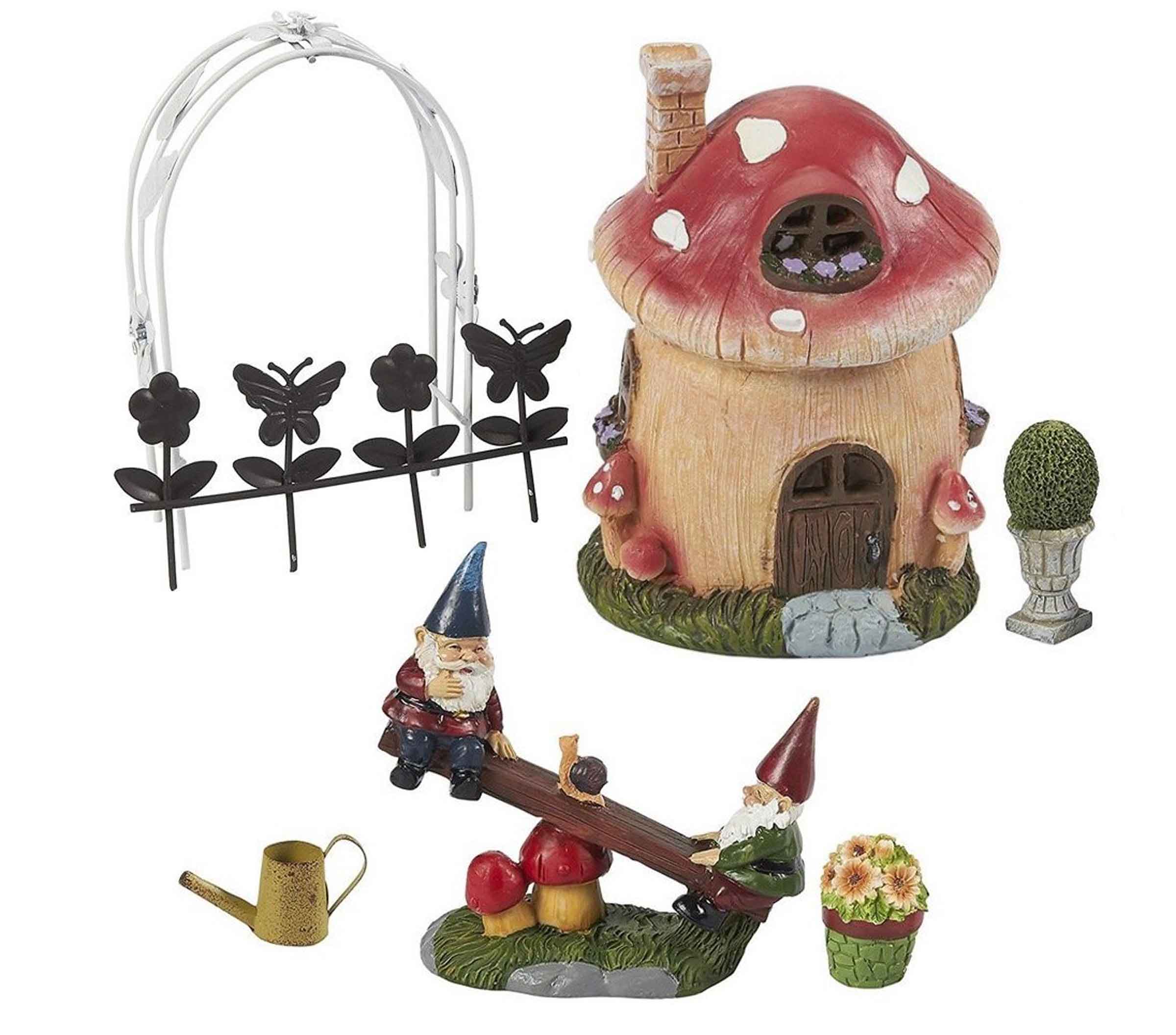 Adorable six-tier miniature gnome garden in three steps - My Silly Squirts