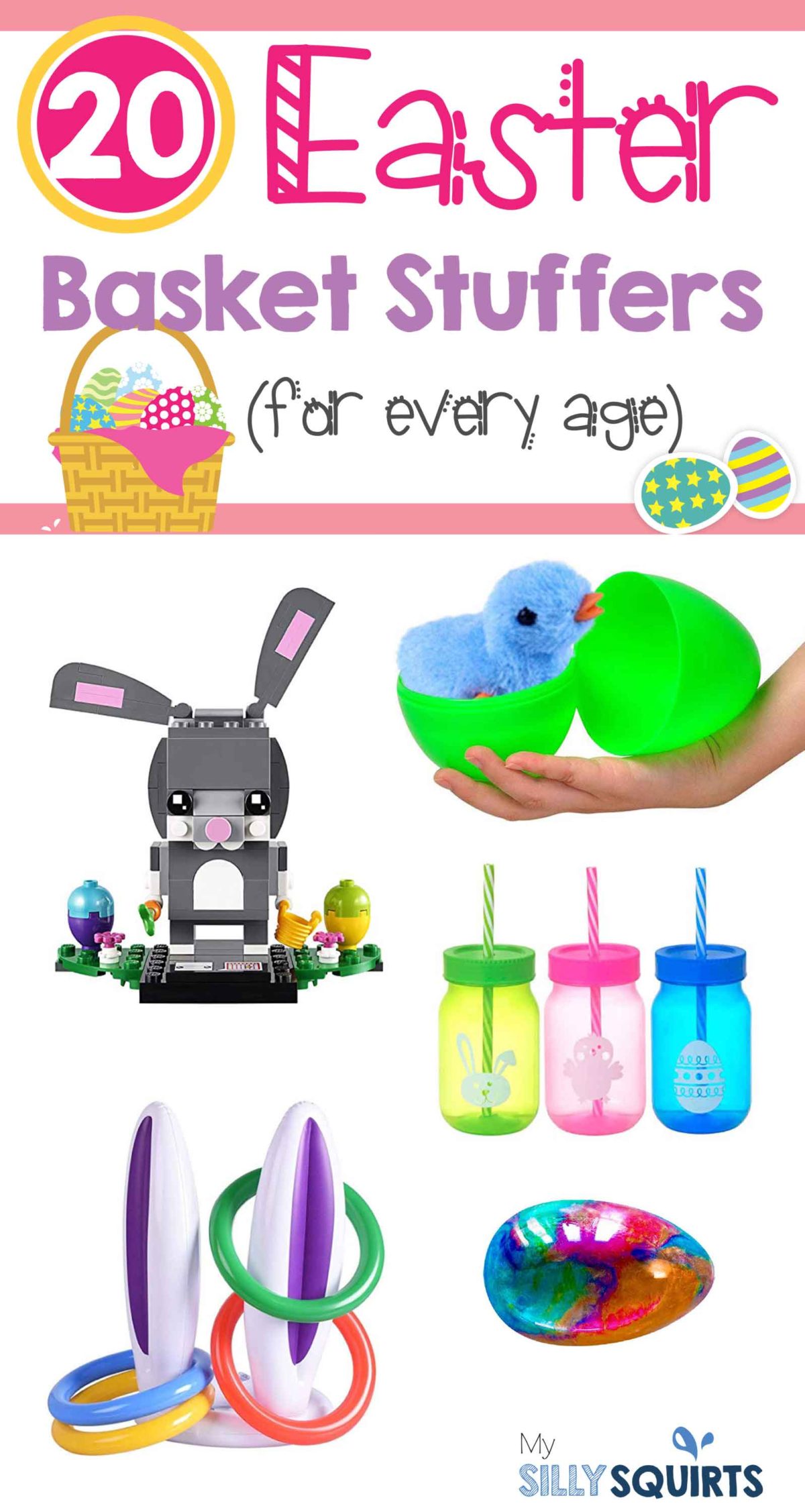 20 Easter basket stuffers for every age or gender - My Silly Squirts