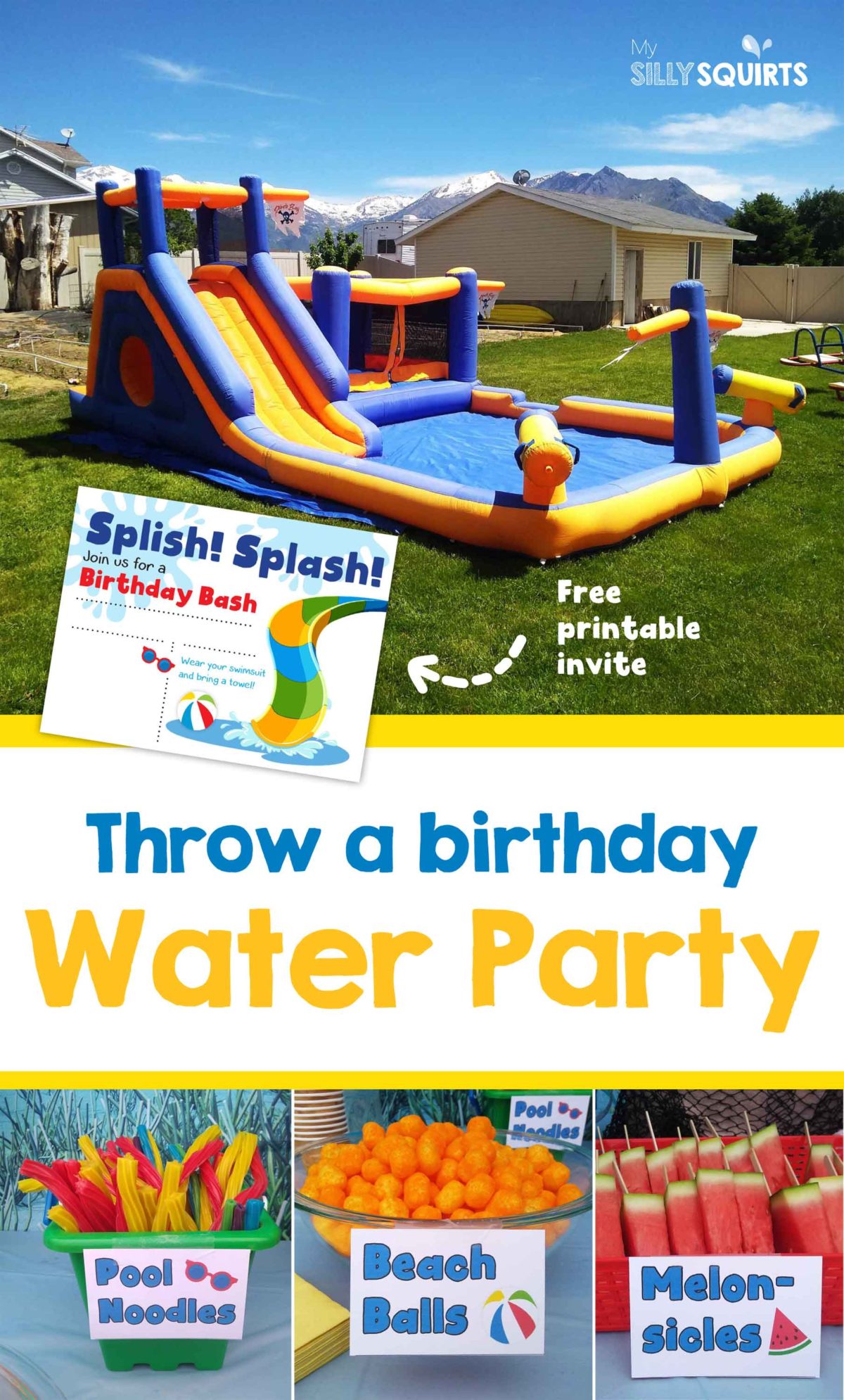 How to throw a wet n' wild birthday water party - My Silly Squirts