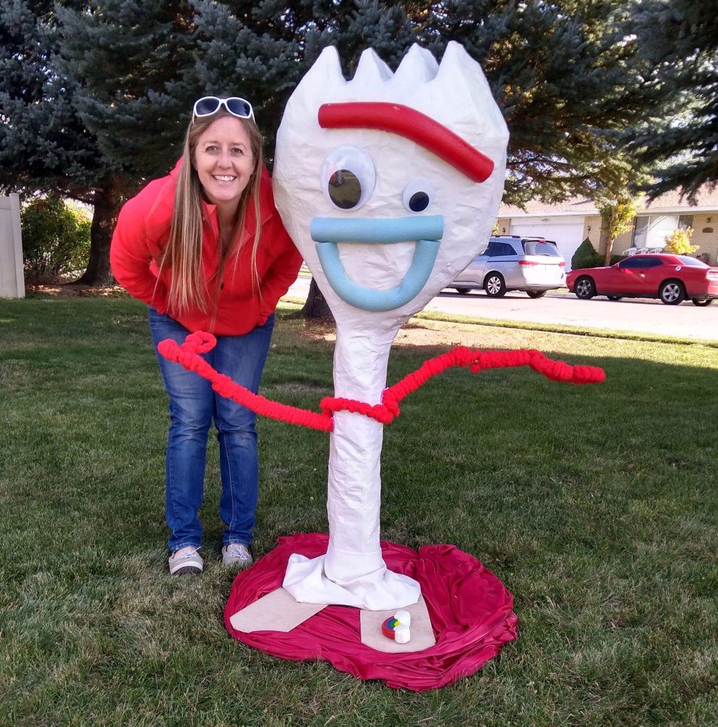 How to make a life-size Forky from Toy Story 4 - My Silly Squirts