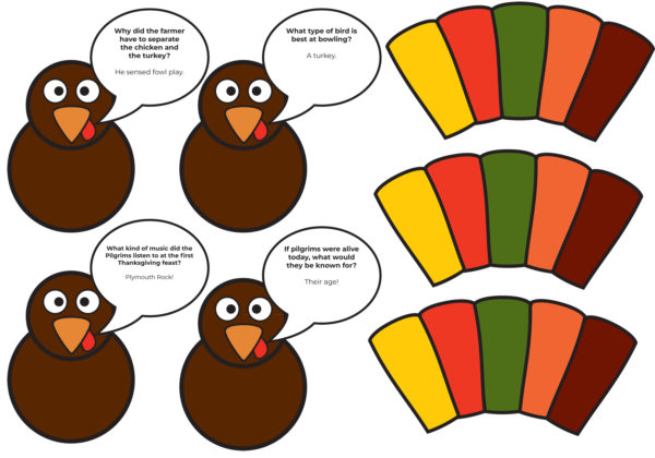 Turkey Thanksgiving Table Favors that will crack you up - My Silly Squirts