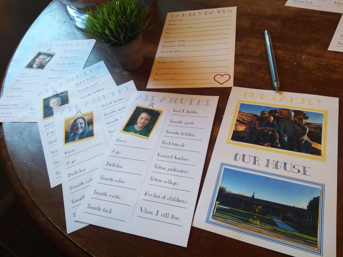 How to build a fun Family Time Capsule - My Silly Squirts