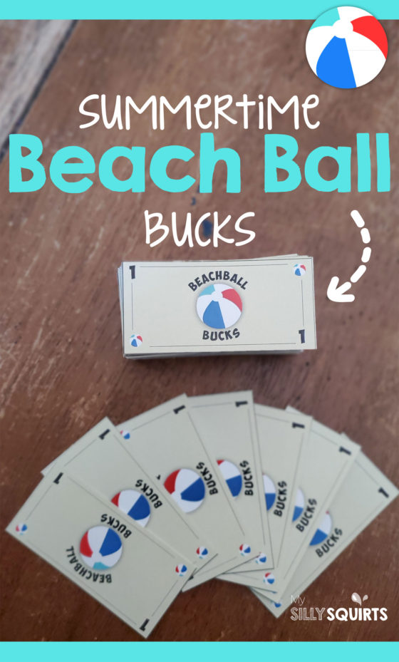 Beach Ball Bucks: The perfect summertime motivation - My Silly Squirts