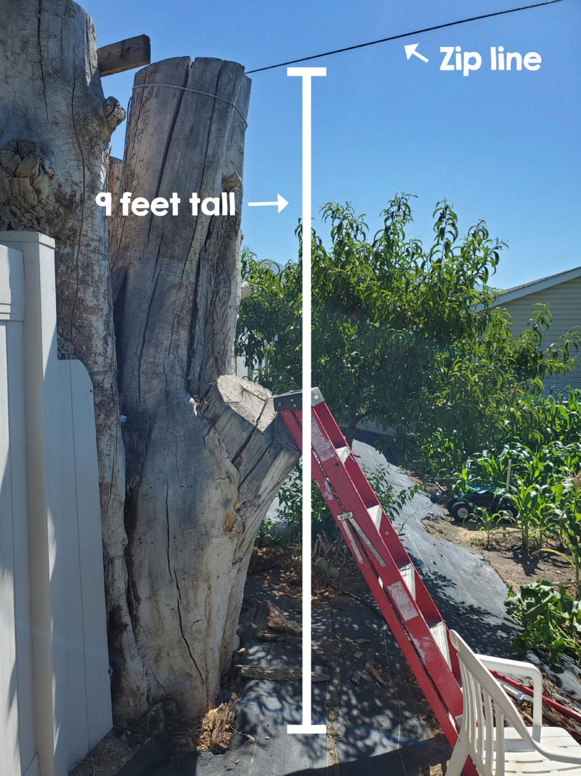 How to build your own amazing backyard zip line - My Silly Squirts