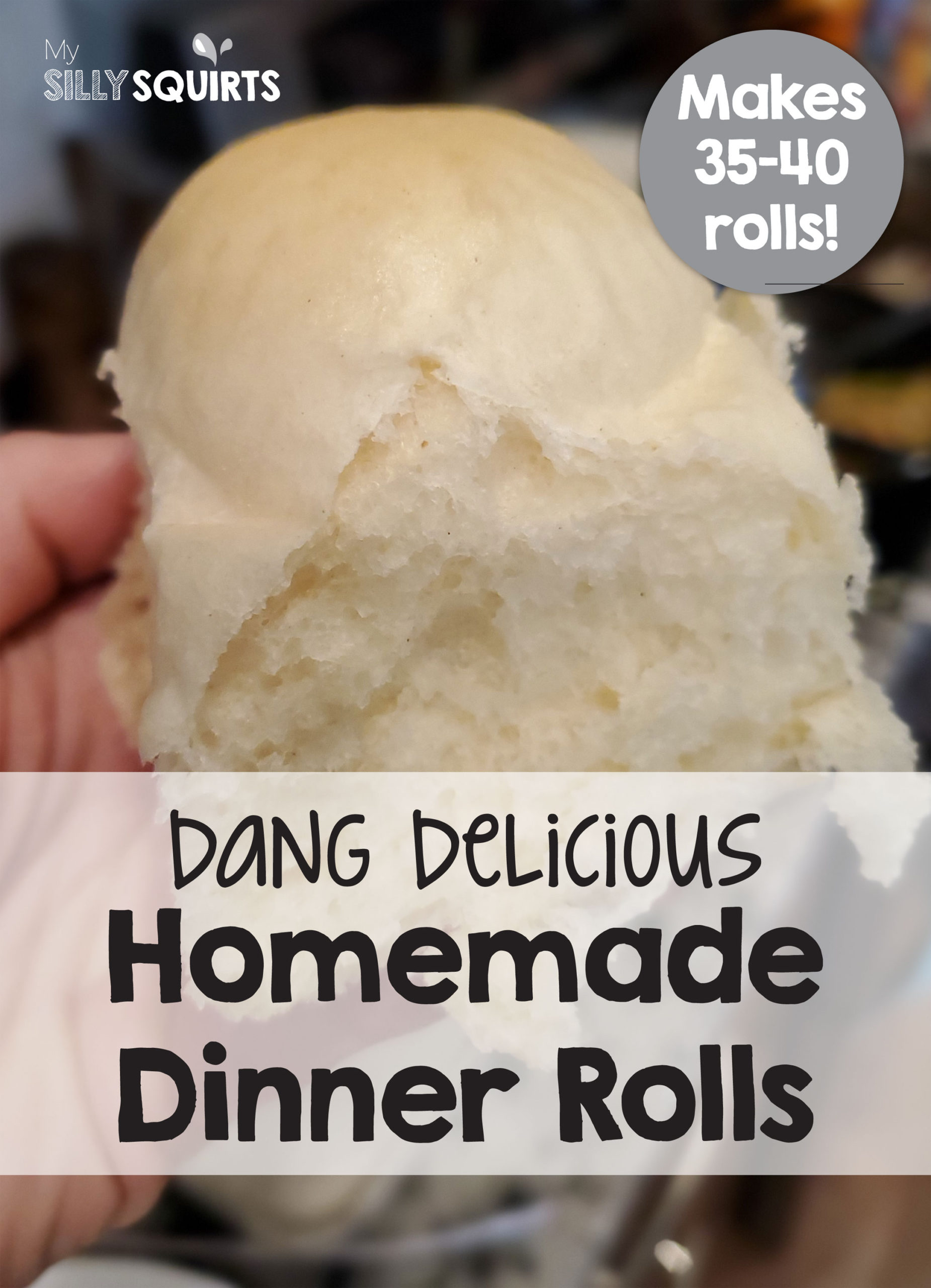 Dang delicious homemade dinner rolls to feed a crowd - My Silly Squirts