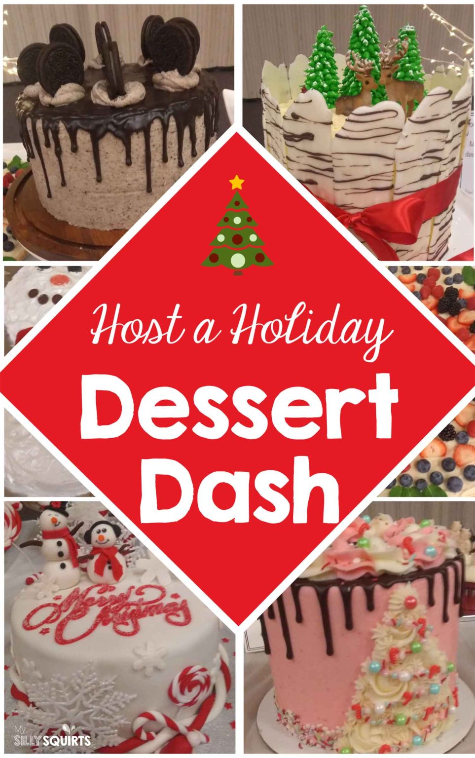 Host a Dessert Dash for your next holiday party - My Silly Squirts