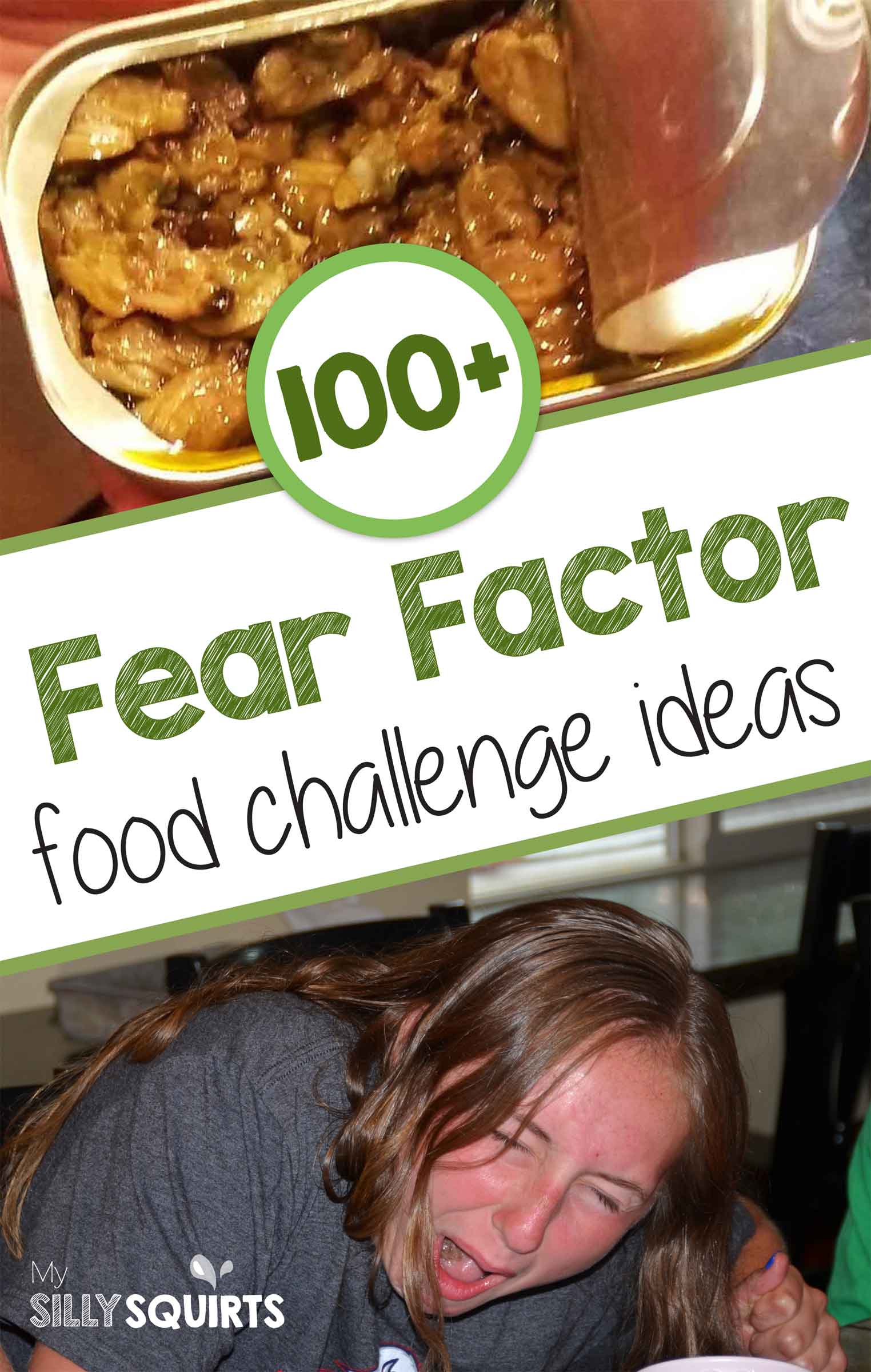 100 Fear Factor Food Challenge ideas for your next party - My Silly Squirts