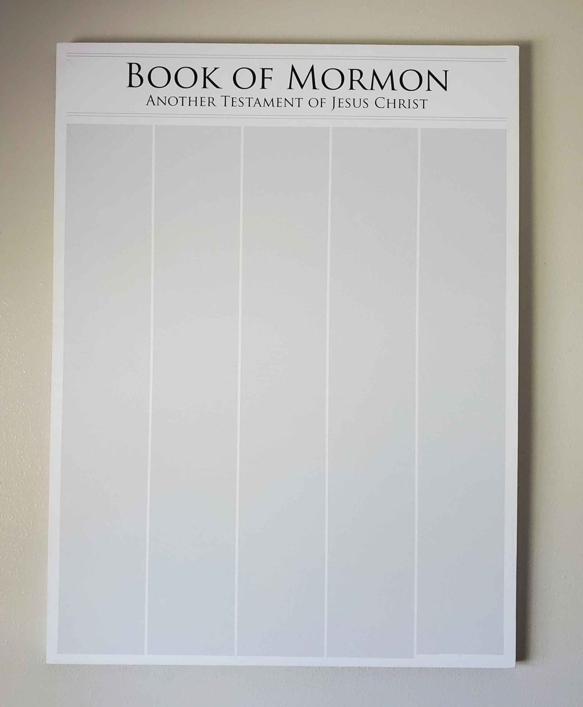 Full-text Book of Mormon poster to hang in your home - My Silly Squirts