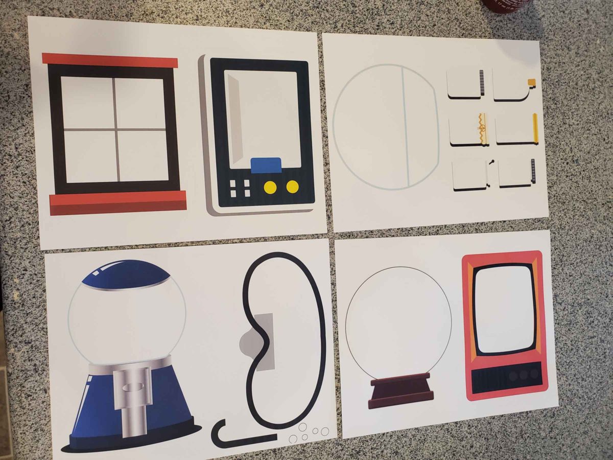 Cute puffy paint plastic cutouts for kids - My Silly Squirts