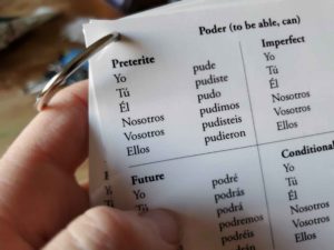 Print 12 free common Spanish verb conjugation flash cards - My Silly ...