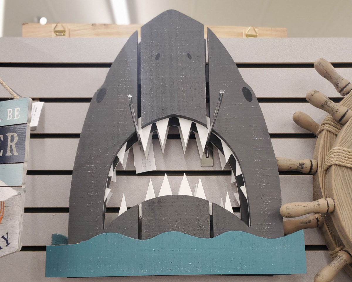 DIY Shark wall hanging for less than $10 - My Silly Squirts