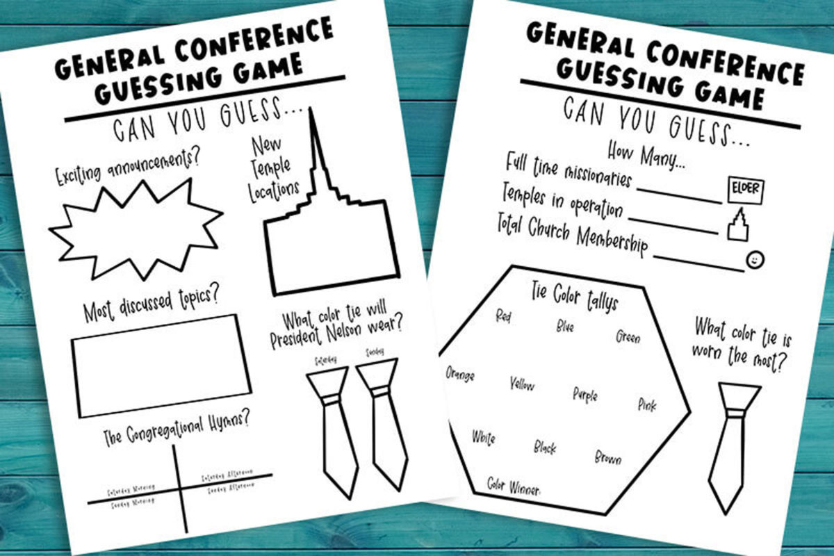 10+ of the best FREE LDS General Conference printables on the Internet ...