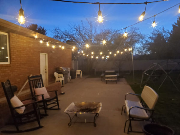 Hang your own backyard string lights in three easy steps - My Silly Squirts