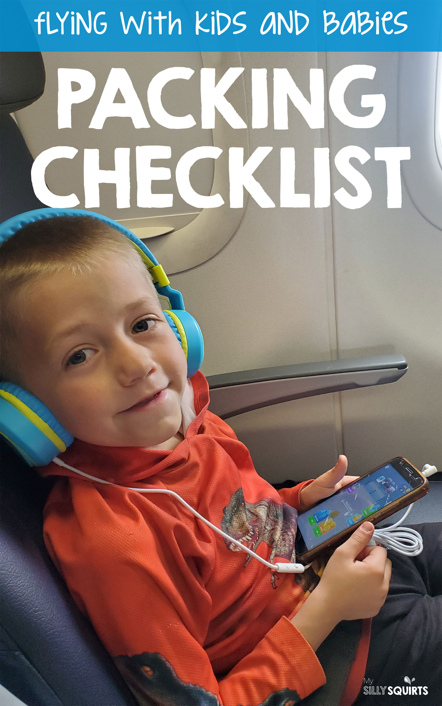 Airplane packing checklist for flying with kids and a baby - My Silly ...