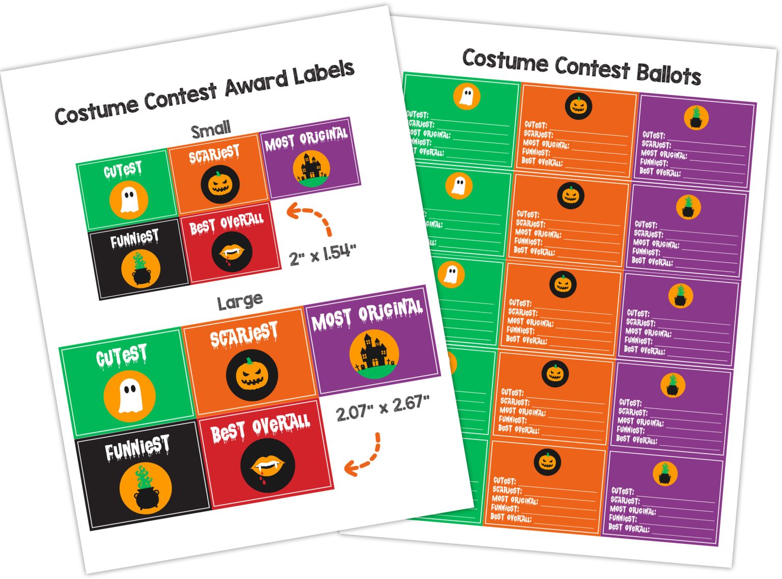 Do-it-yourself Halloween costume contest trophies (with printable ...