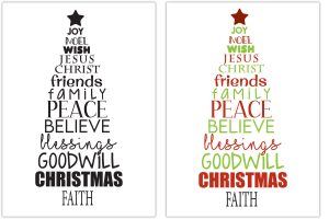 Print and frame this cute Christmas tree wall hanging - My Silly Squirts