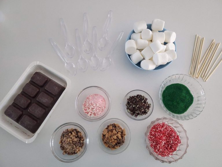 Three easy steps to making hot chocolate stir sticks - My Silly Squirts