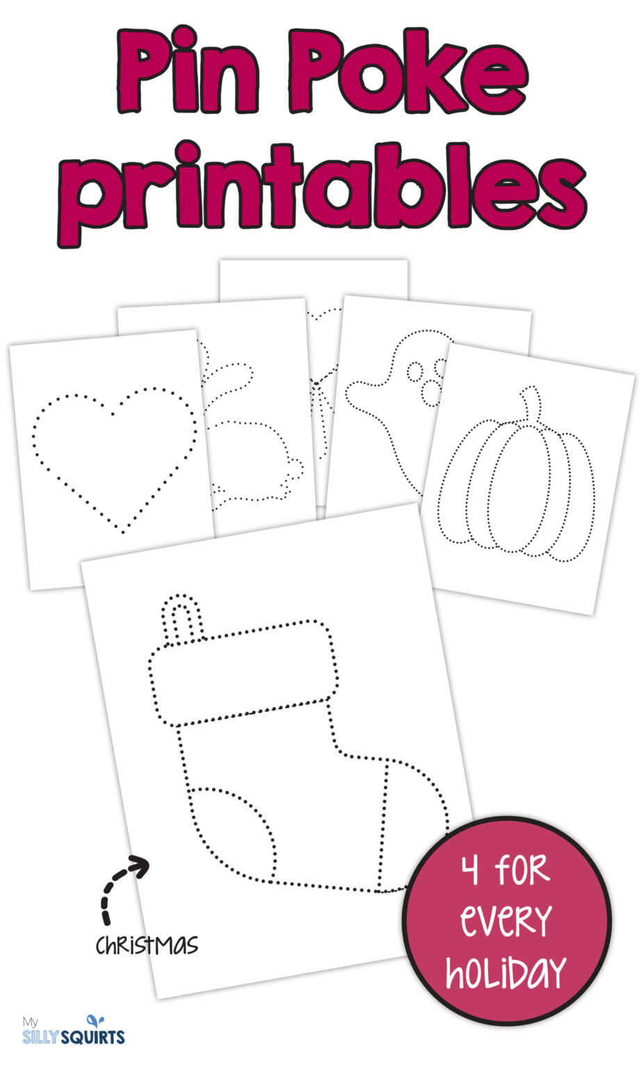Print these fun pin poke printables for every holiday of the year - My ...