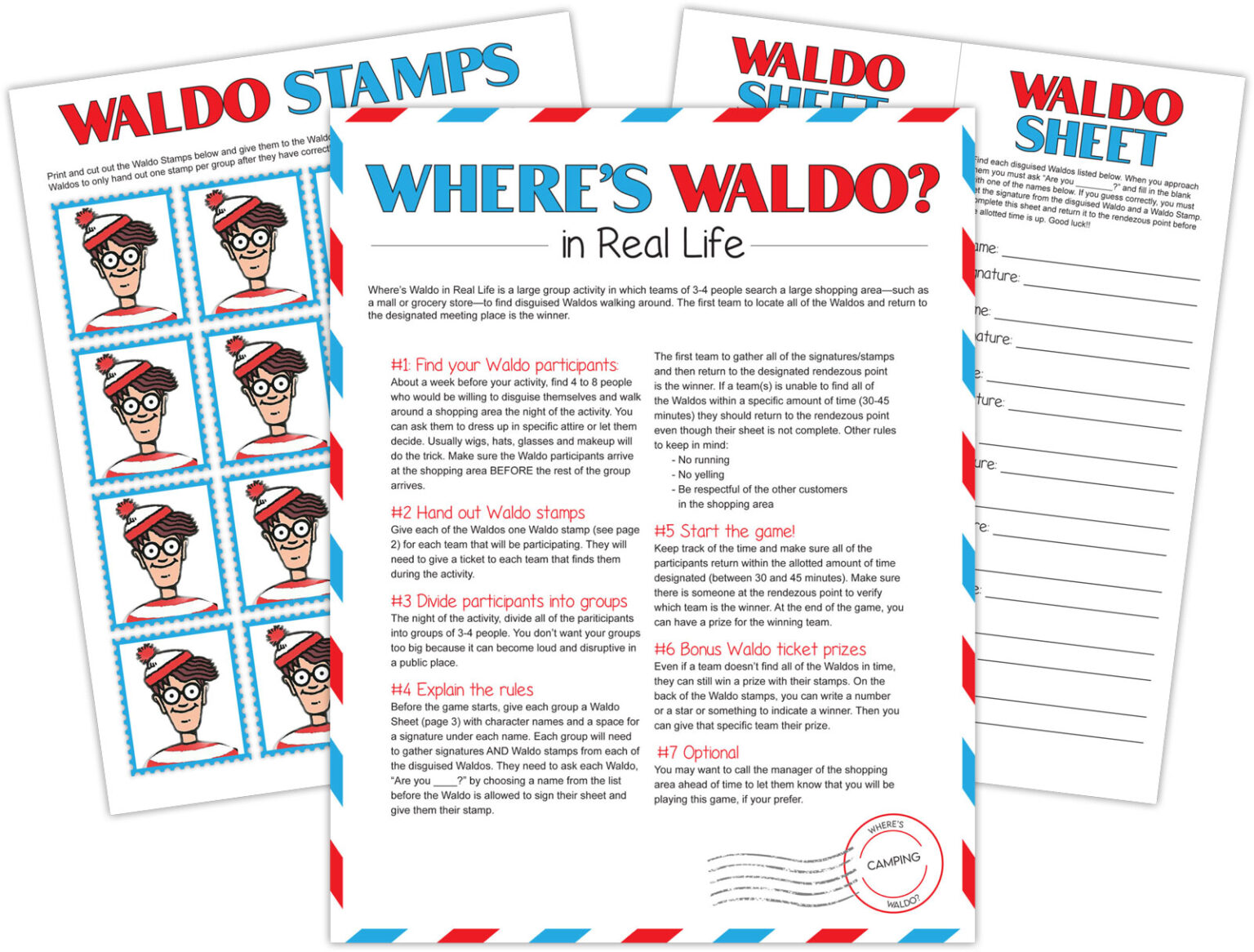 How to throw a Where's Waldo youth activity (printable PDF included ...