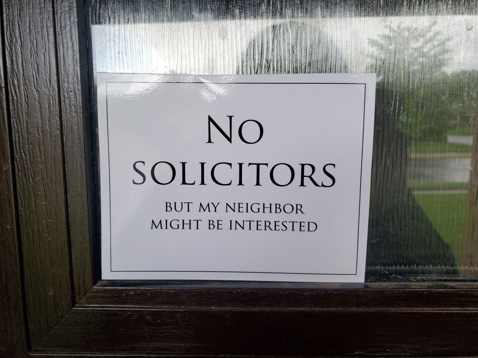 Spice up your front porch with these funny no soliciting signs - My ...