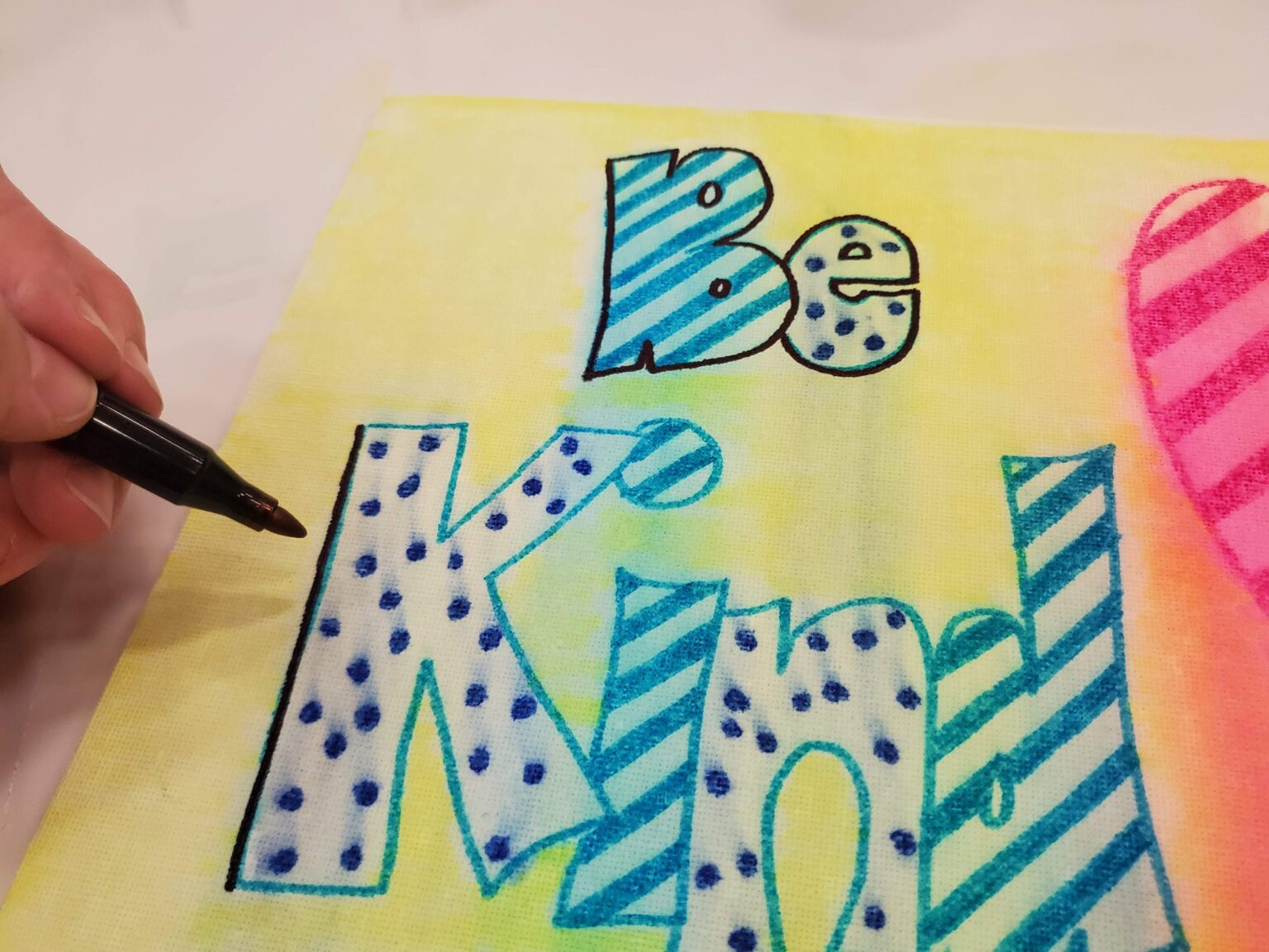 Awesome and easy sharpie and alcohol art on canvas - My Silly Squirts