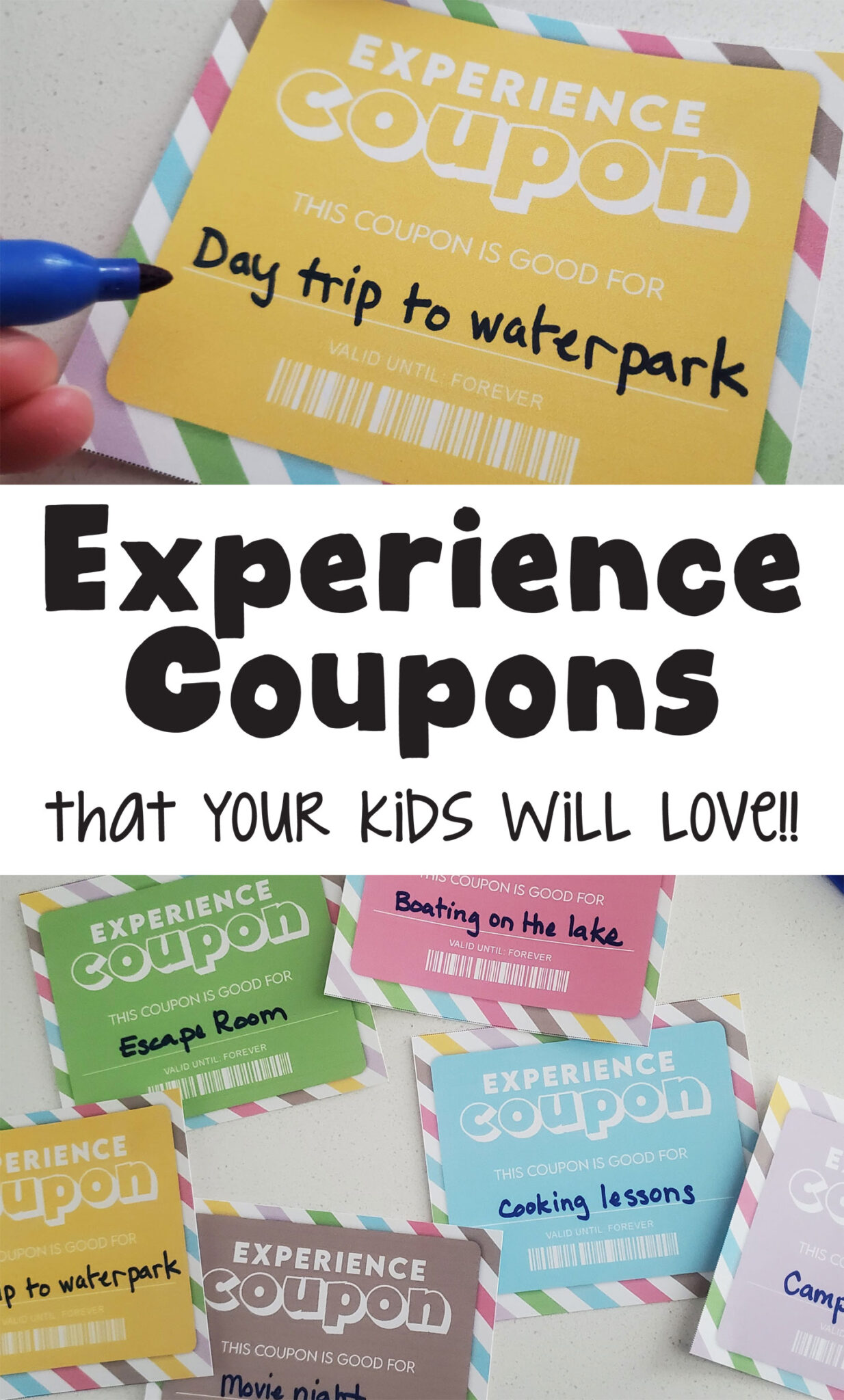 Ditch the toys and create memories with experience coupons (plus 85 ...