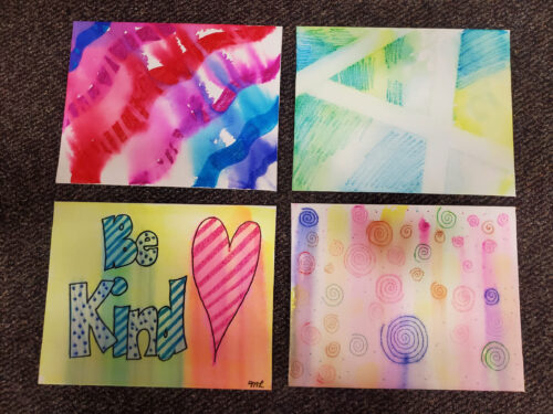 Awesome and easy sharpie and alcohol art on canvas - My Silly Squirts