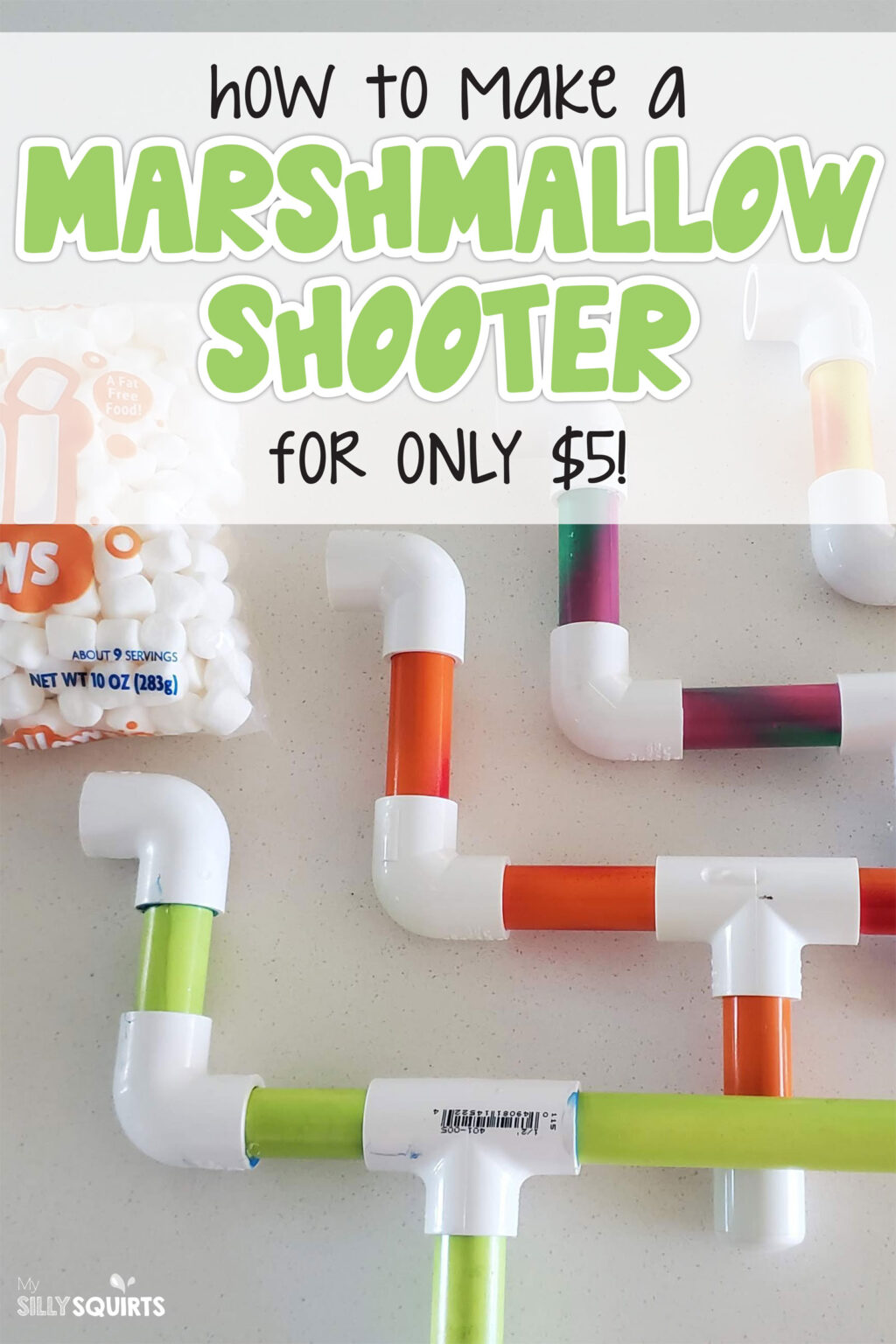 How to make a $5 PVC marshmallow gun in three easy steps - My Silly Squirts