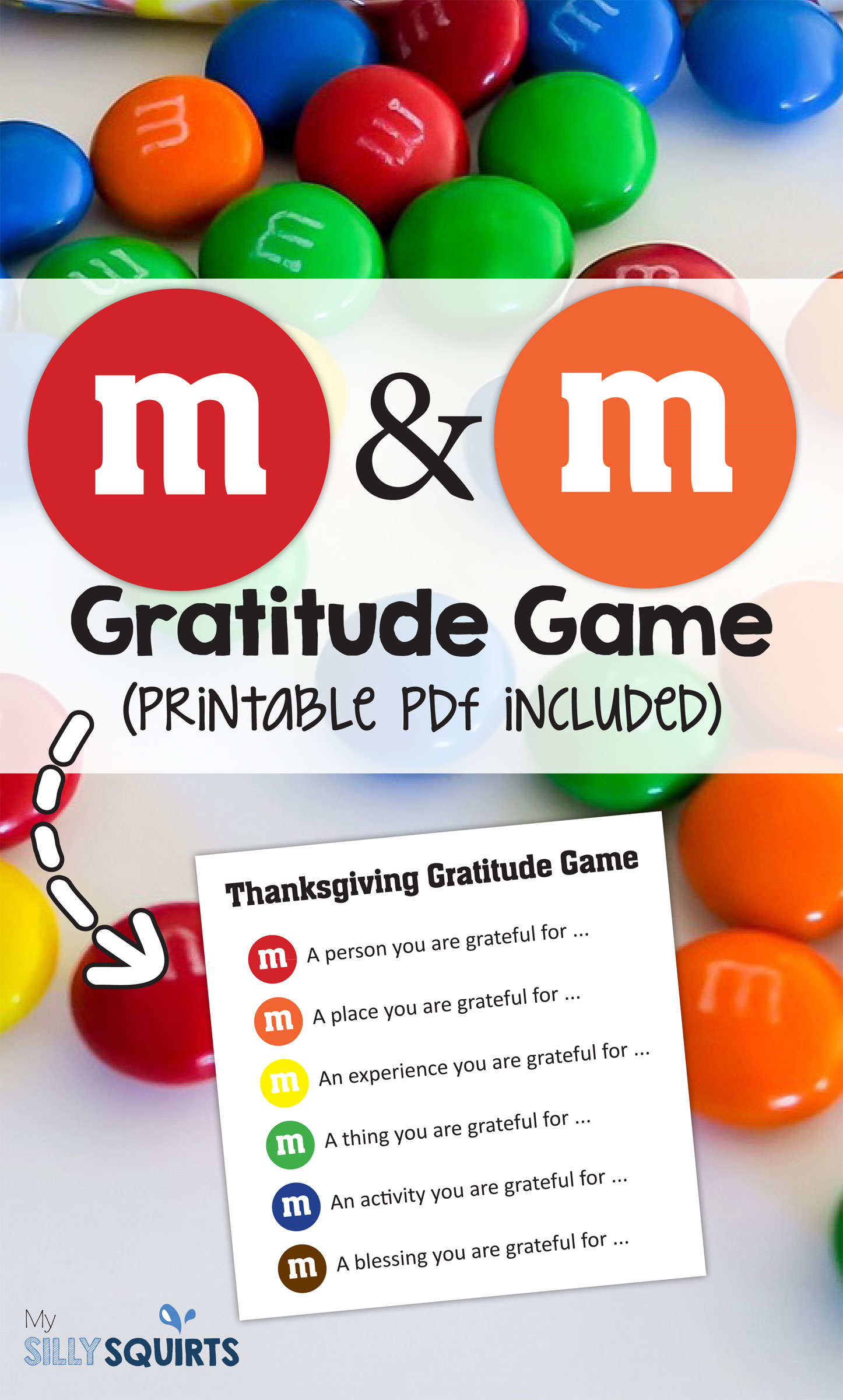 Play the M&M Thanksgiving Gratitude Game this year around the dinner ...