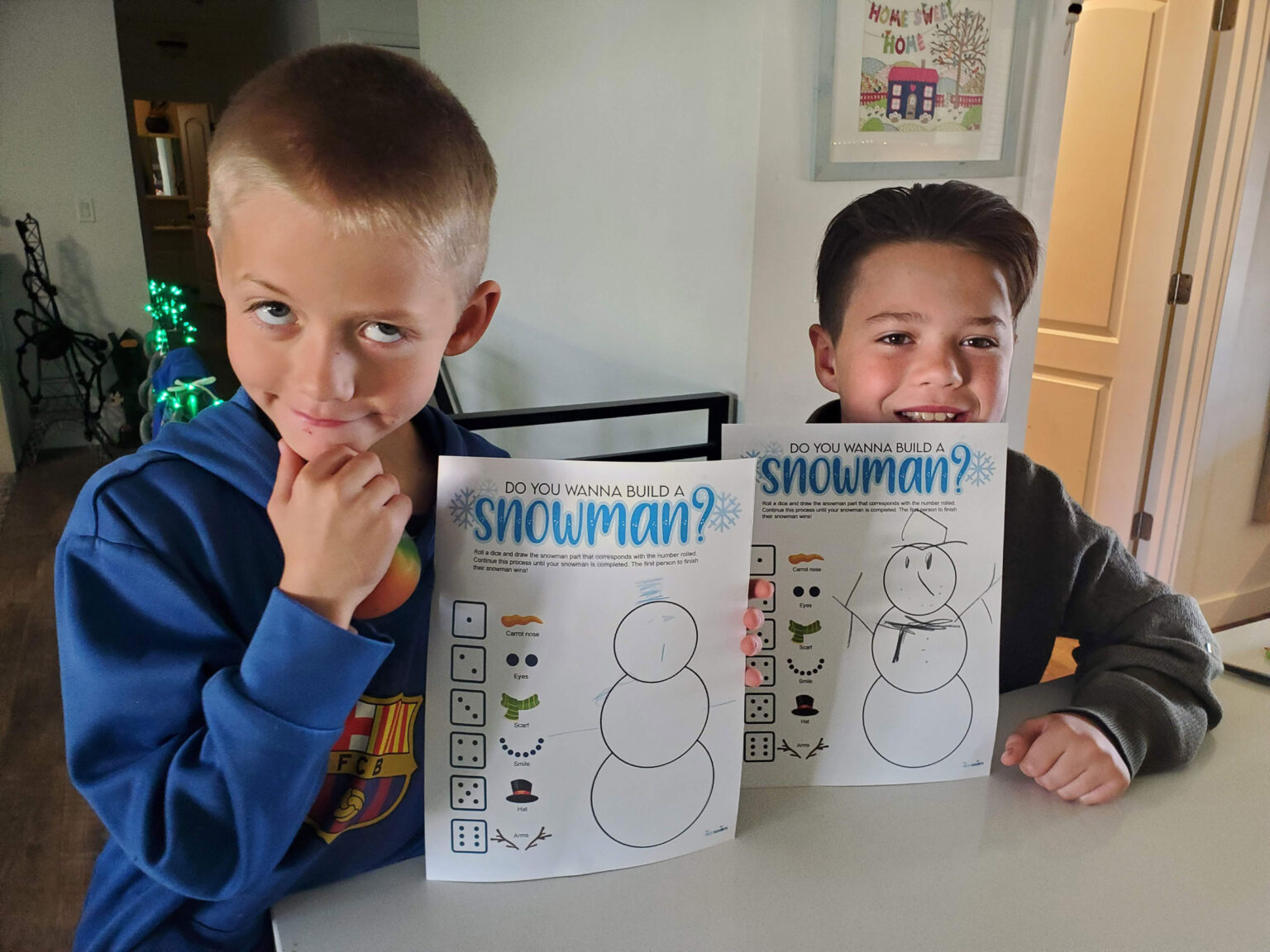 Play the Build A Snowman game at your next holiday party - My Silly Squirts