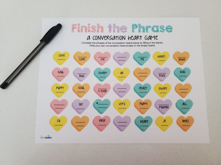 Two of the best candy heart Valentine's Day games for kids - My Silly ...