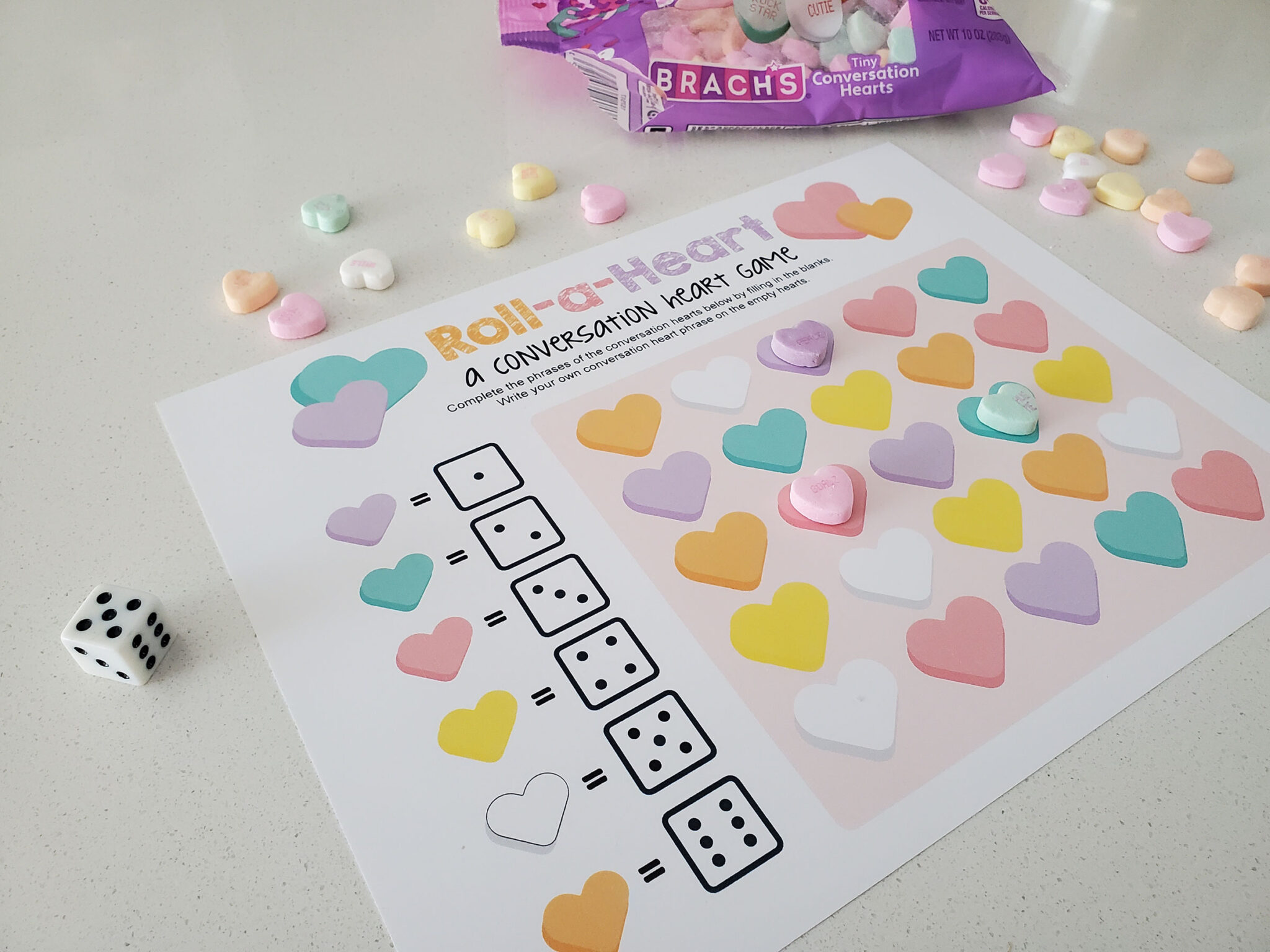 Two of the best candy heart Valentine's Day games for kids - My Silly ...
