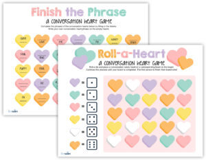 Two of the best candy heart Valentine's Day games for kids - My Silly ...