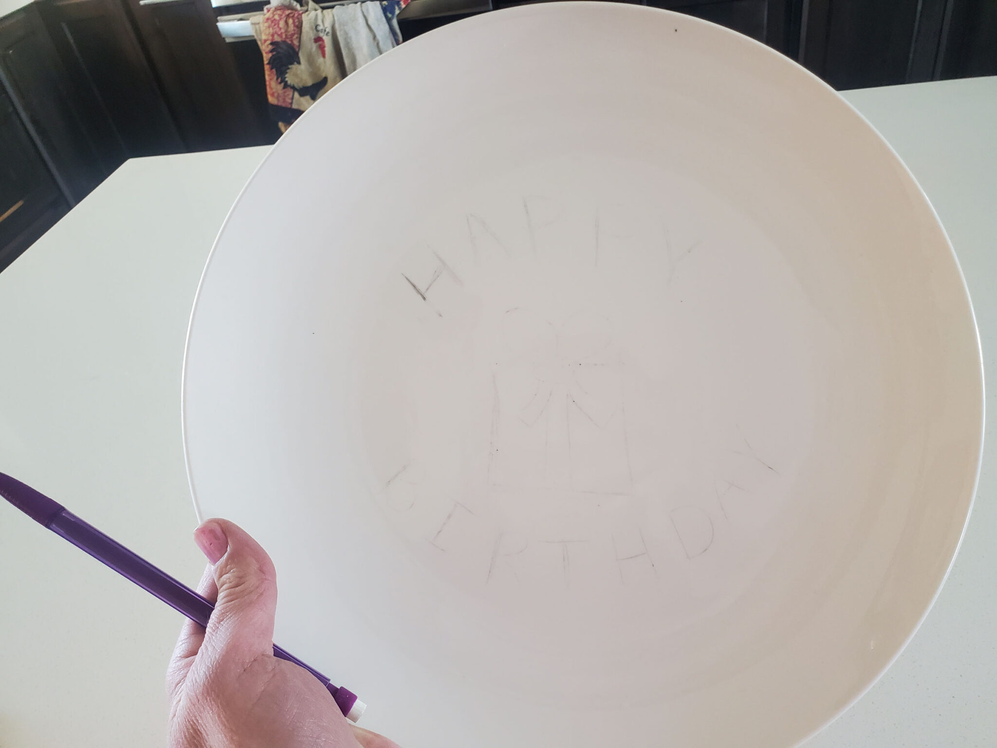 Make a cute DIY Birthday Plate in three easy steps - My Silly Squirts