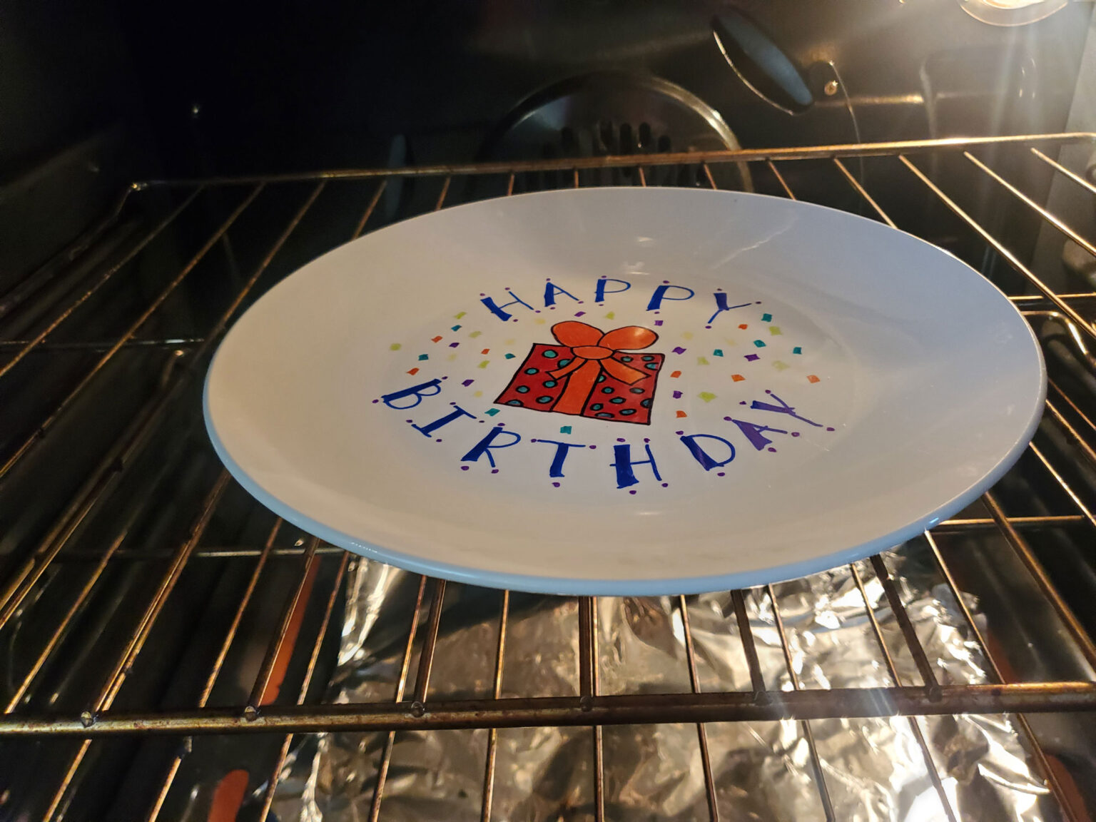 Make a cute DIY Birthday Plate in three easy steps - My Silly Squirts