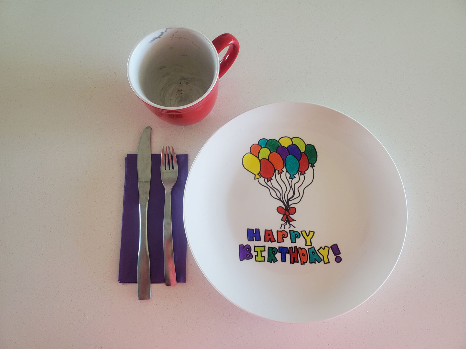 Make a cute DIY Birthday Plate in three easy steps - My Silly Squirts