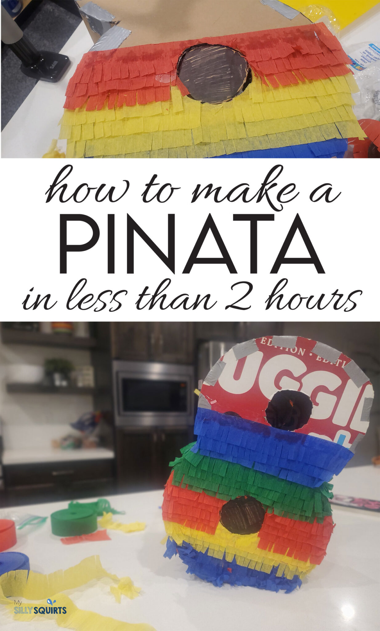 Super easy DIY pinata for your child's birthday for only $5 - My Silly ...