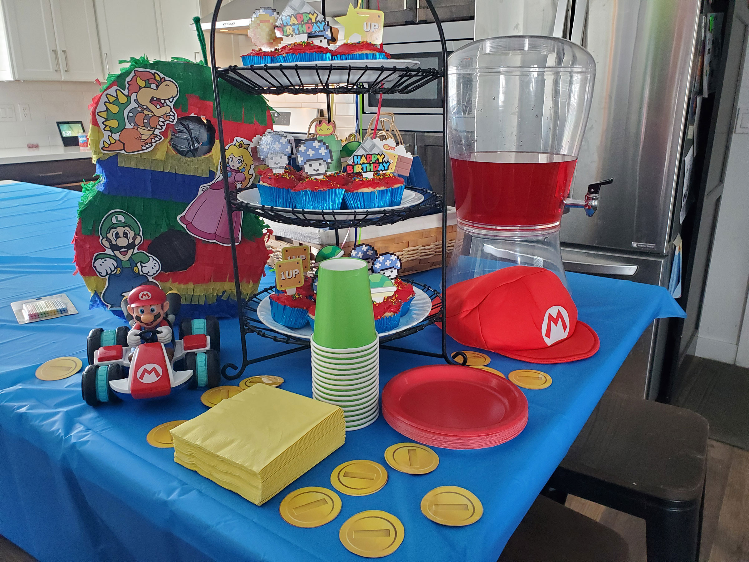 How to throw a super fun Mario Birthday Party on a budget - My Silly ...