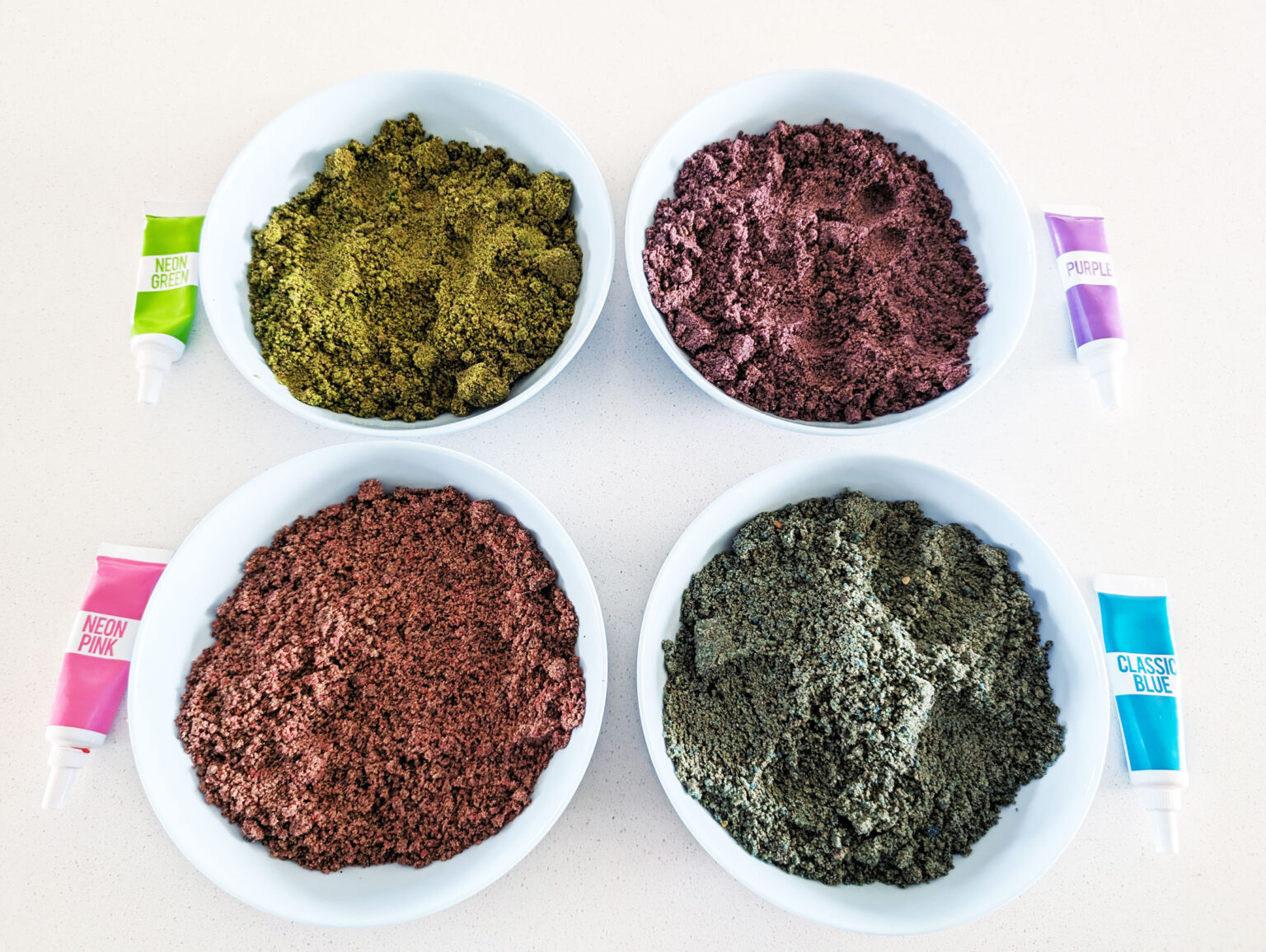 Easy DIY kinetic sand for kids for less than $10 - My Silly Squirts